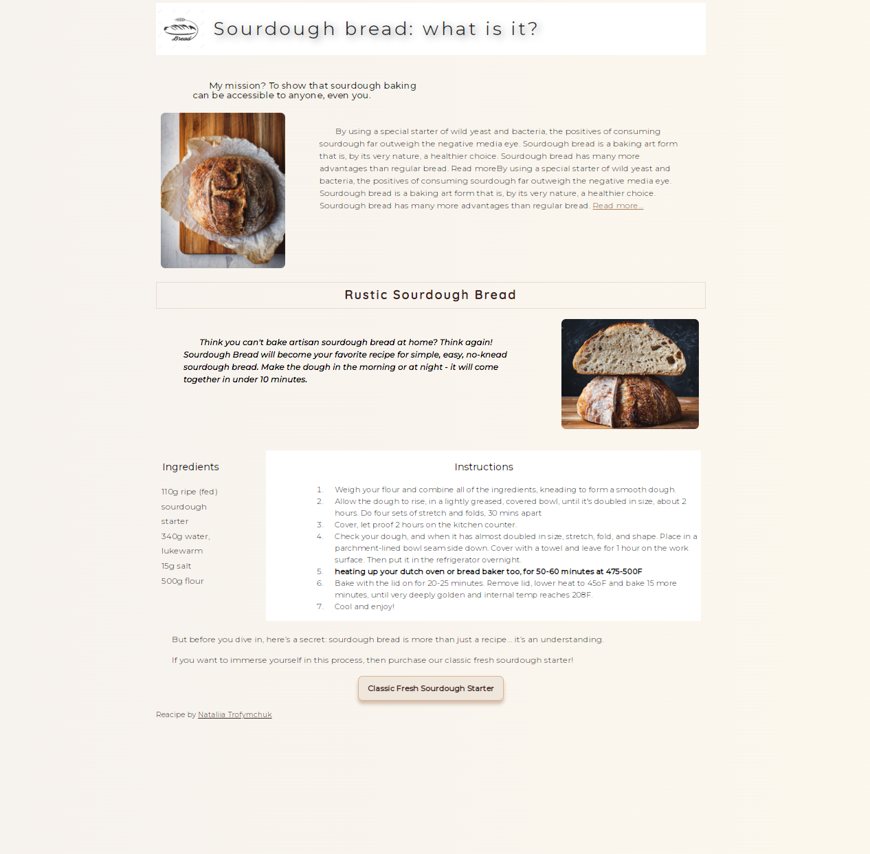 My projects, Nataliia Trofumchuk